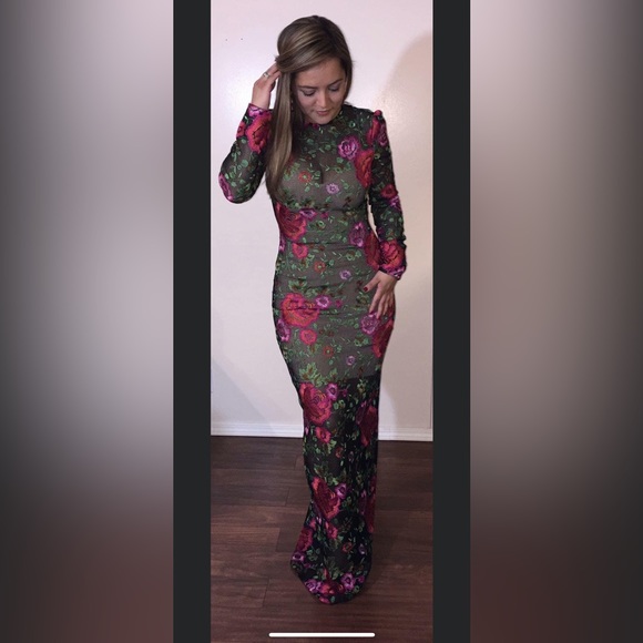 VaVaVoom | Dresses | New Back Zipper Long Dress With Lining Size ...